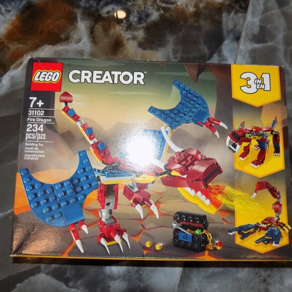 Lego | Toys | Lego 312 Creator Fire Dragon 3in1 Creator Set New Sealed ...